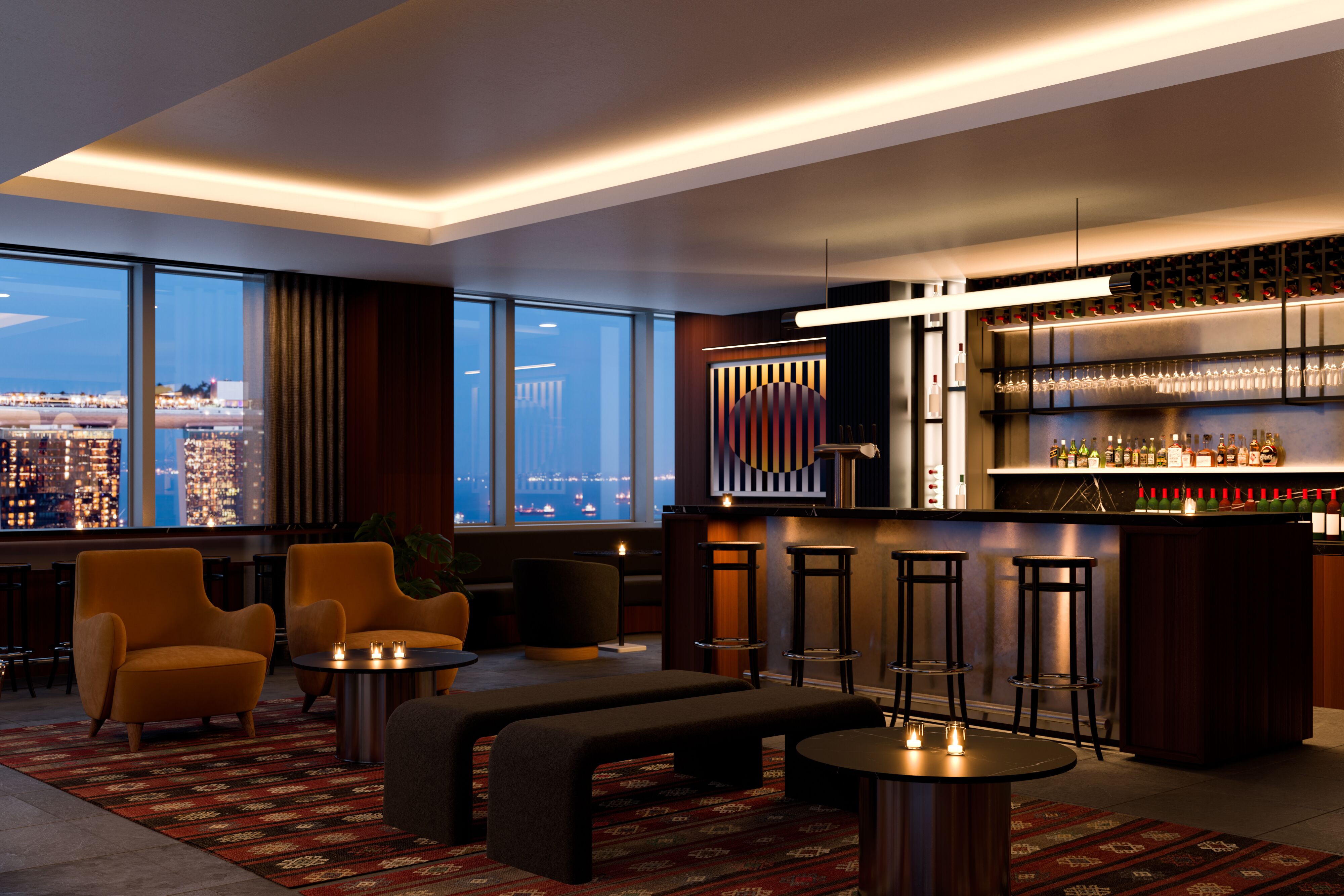 Rendering shown: Common area